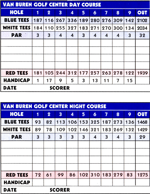 Course Details - Van Buren Golf Center - Van Buren Golf Center